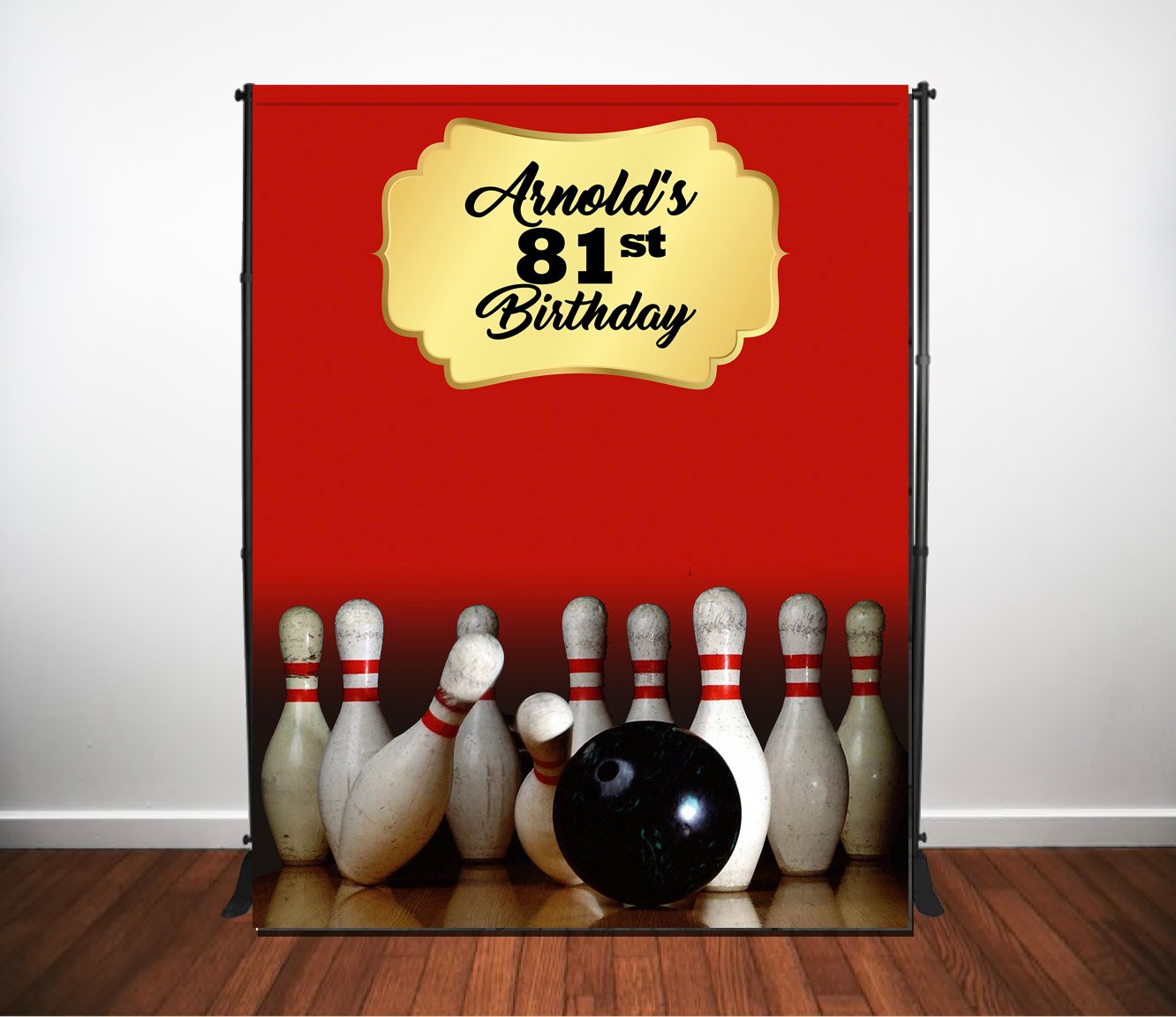 Bowling Backdrop - The Brat Shack Party Store