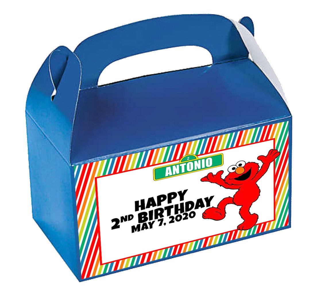 Elmo Birthday Treat Box - The Brat Shack Party Store