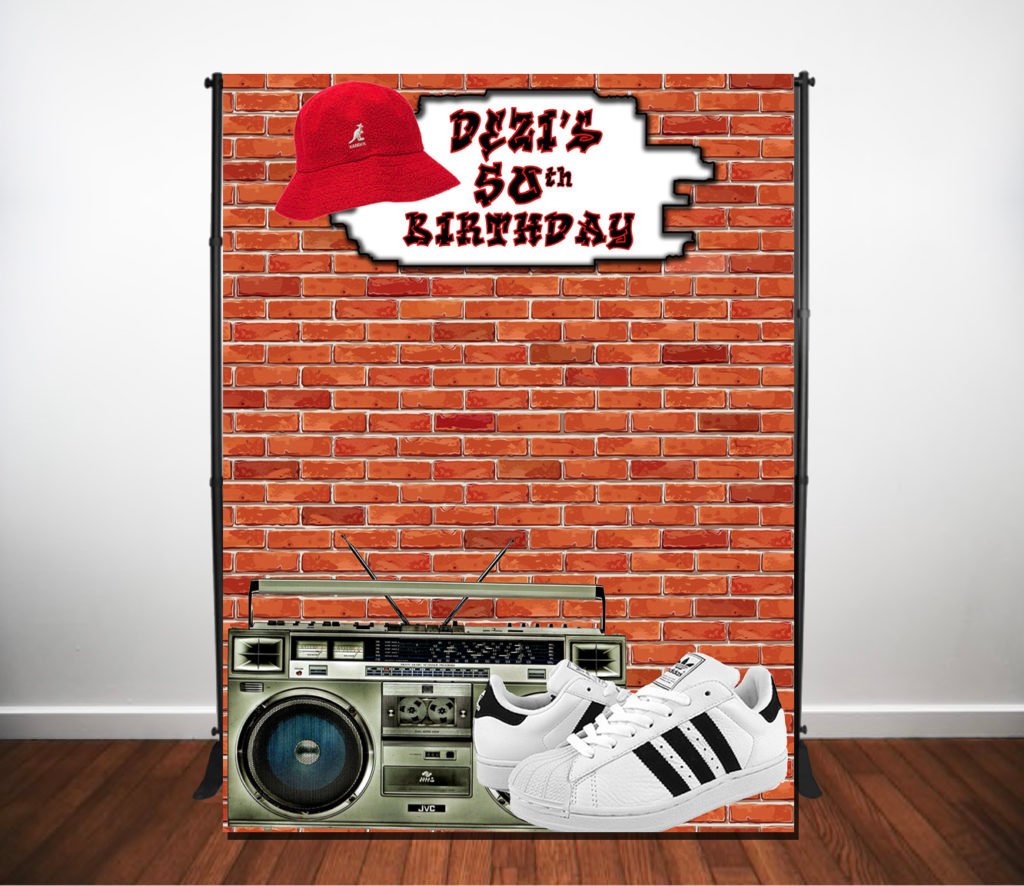 Old School Backdrop - The Brat Shack Party Store