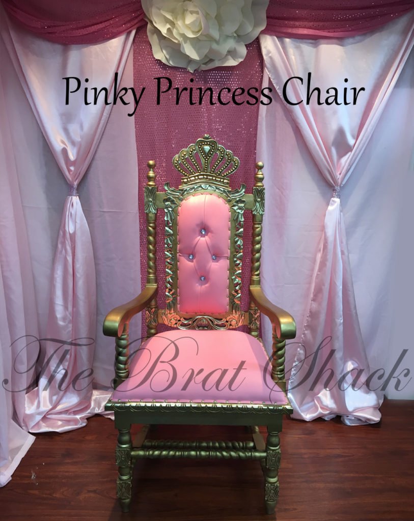 Elegant Pinky Princess Chair Rental for Birthdays & Baby Showers - The ...
