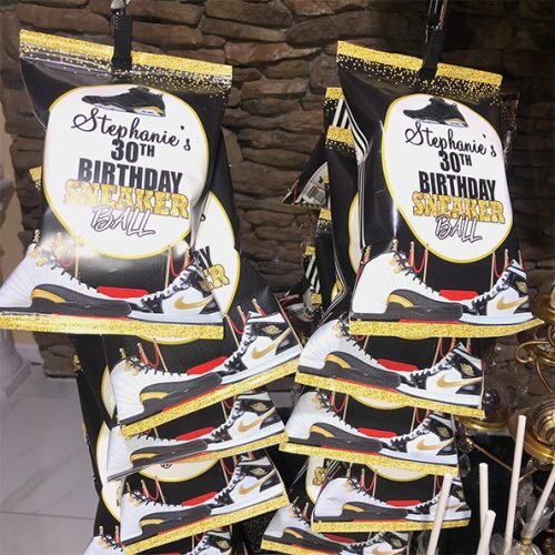 Sneaker with Party Favor Chip Bags - The Brat Shack, NY