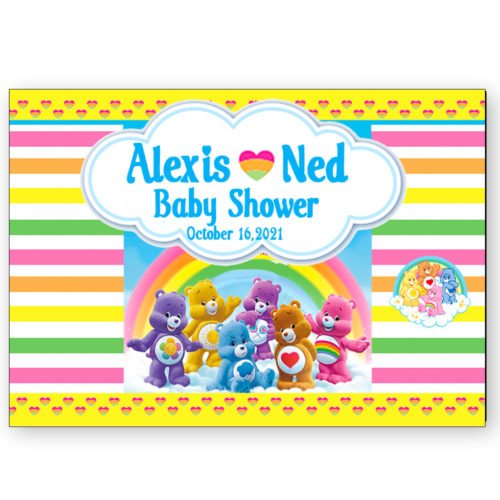 Care Bears Personalized label - The Brat Shack Party Store