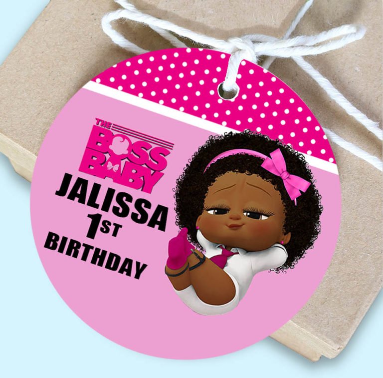 Boss Baby theme Favor Gift Tags - The Brat Shack Party Store